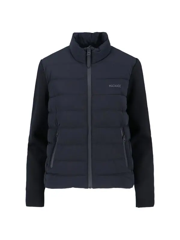 Mackage Down Puffer Jacket With Stretch Fabric - Black