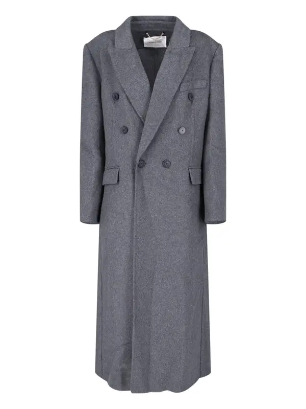 Victoria Beckham Double-breasted Tailored Long Coat