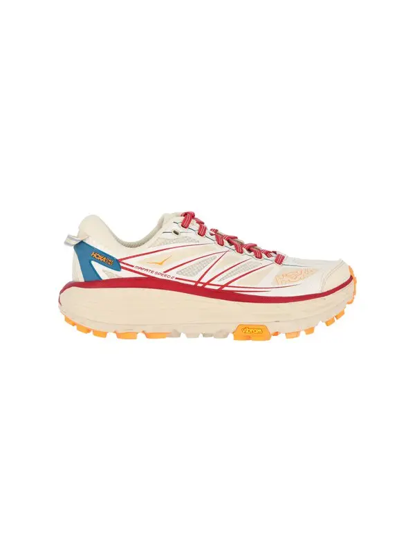 HOKA® Lightweight Fabric Lace-up Sneakers - White