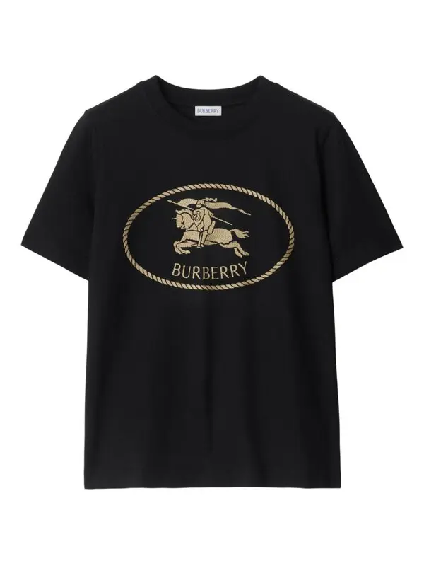 Burberry Graphic Logo Cotton T-shirt - Black