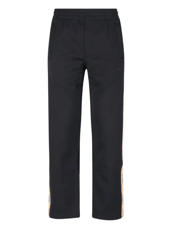 Burberry Tapered Track Pants With Contrast Trim