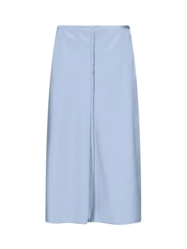 AMI Paris Structured Panel Skirt - Blue