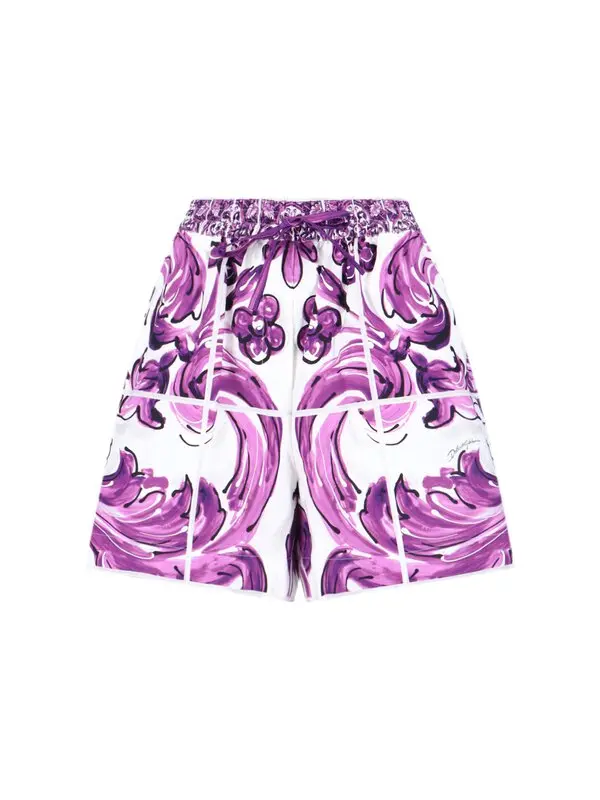 Dolce & Gabbana Printed Swim Shorts