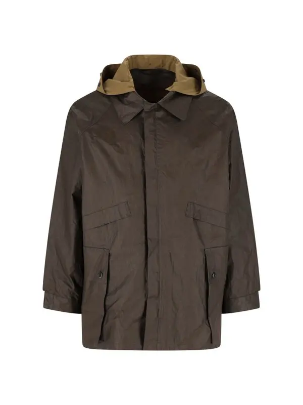 LEMAIRE Linen Blend Utility Jacket - Brown