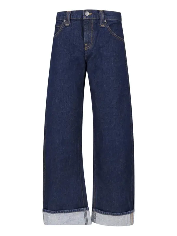 Khaite High-rise Wide-leg Jeans - Blue