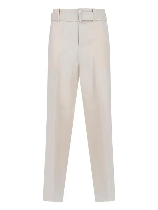 LARDINI Tailored Belted Trousers
