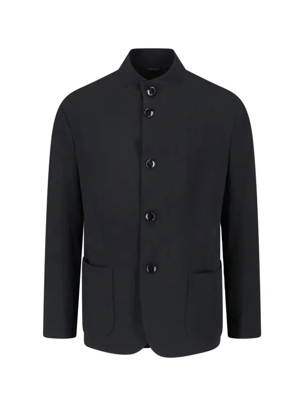 Giorgio Armani S 100% Virgin Wool Jacket - Black