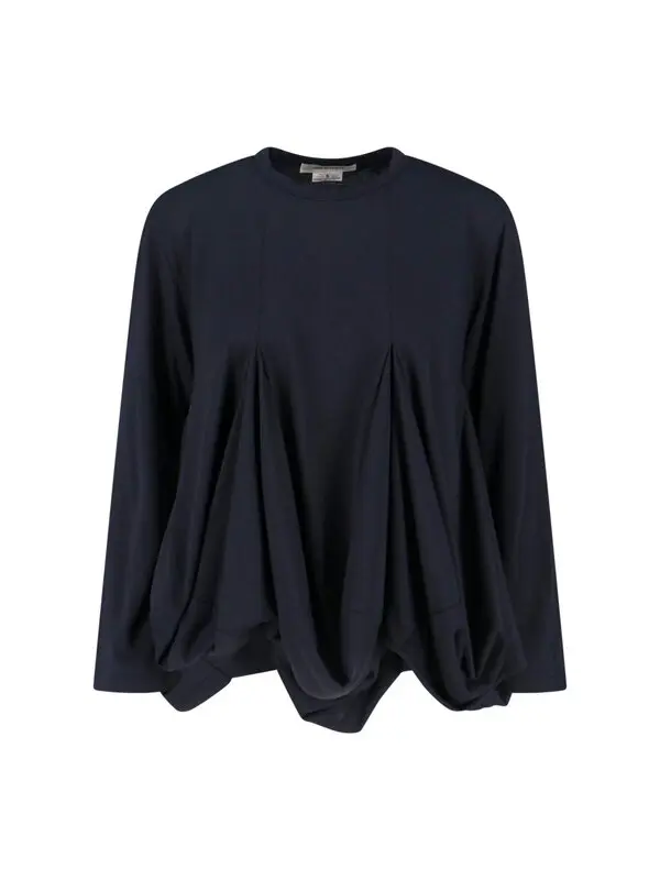 Comme Des Garçons Contemporary Polyester T-shirt - Black