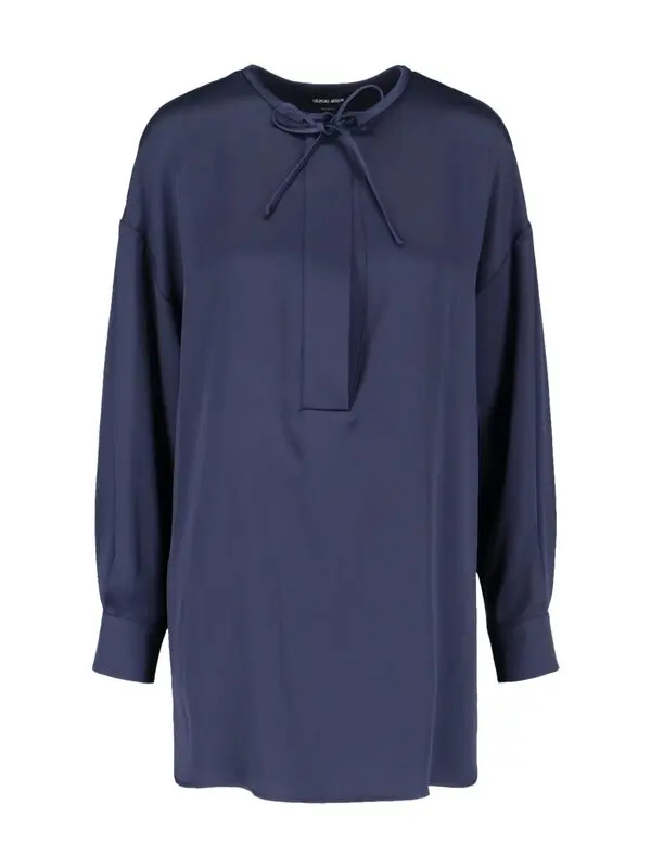 Giorgio Armani 100% Silk Button-front Shirt