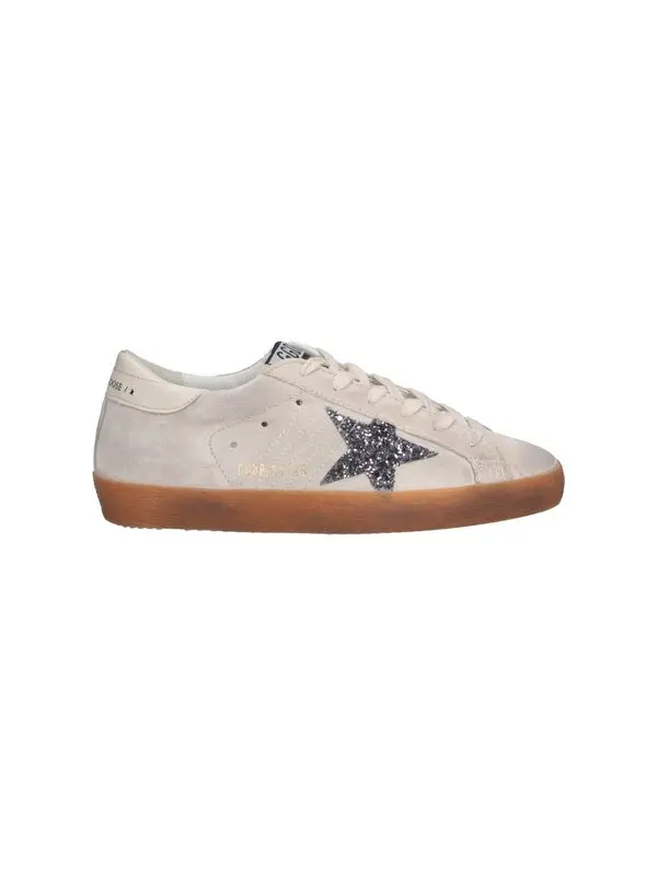 GOLDEN GOOSE Low-top Glitter Star Sneakers - Grey