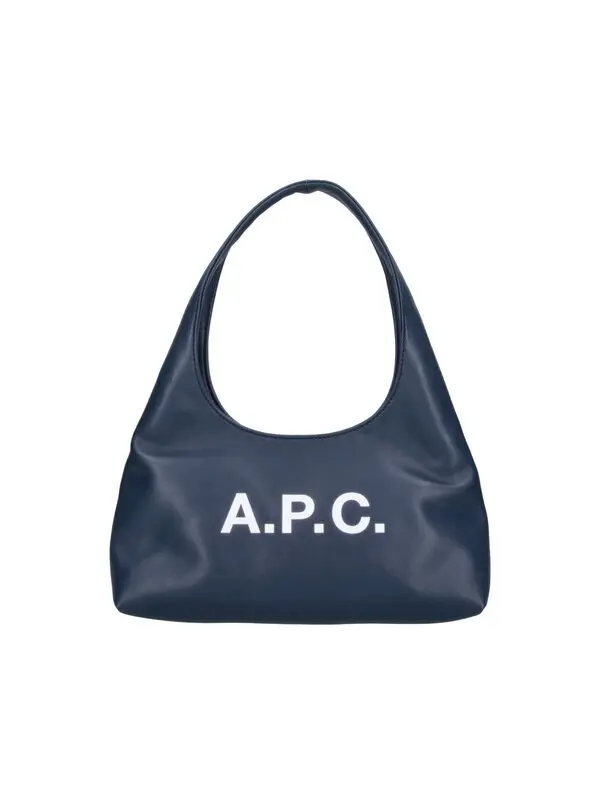 A.p.c. Structured Crossbody Bag - Blue