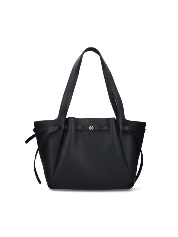 Tory Burch Nappa Leather Shoulder Bag - Black
