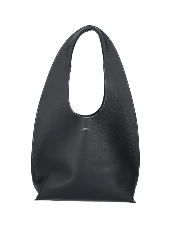 A.p.c. Mini Bag In Leather - Black