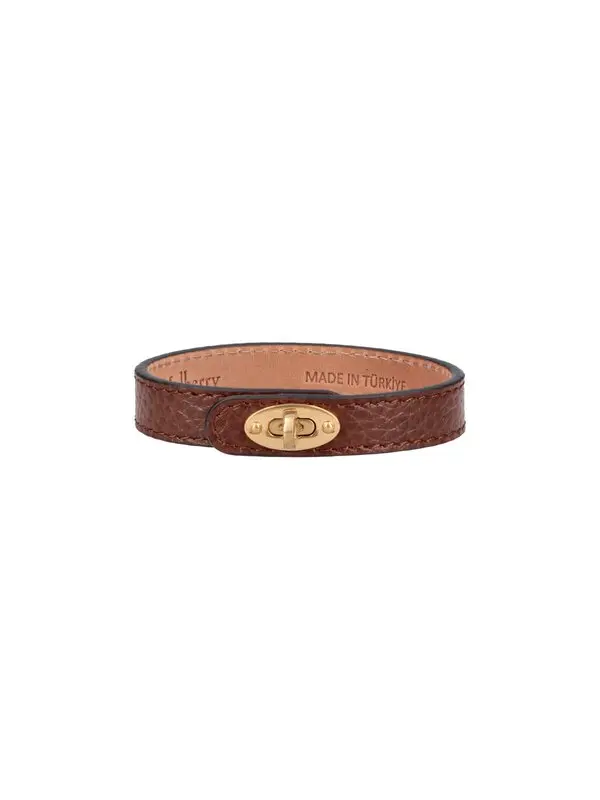 Mulberry Bovine Leather And Brass Accessory - Brown