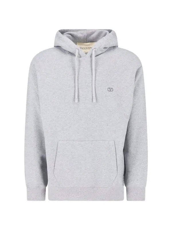 Valentino Garavani Logo Embroidered Hooded Pullover