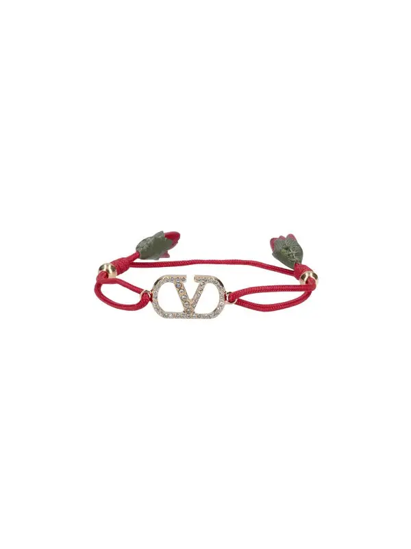 Valentino Garavani Brass Bijoux Stud Bracelet - Red
