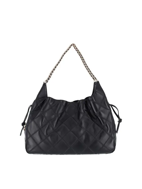 Tory Burch Quilted Lamb Leather Shoulder Bag With Chain Strap
