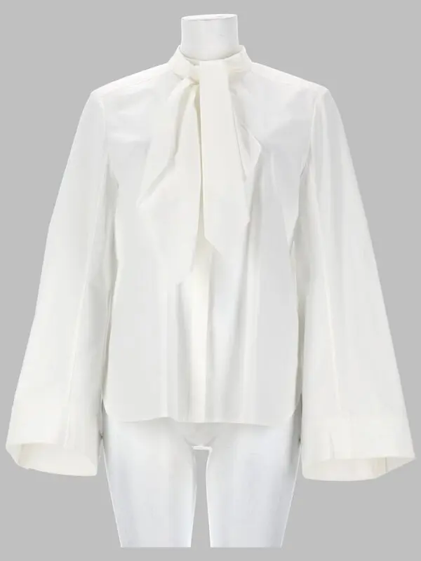 Tory Burch Cotton Bow Tunic Shirt