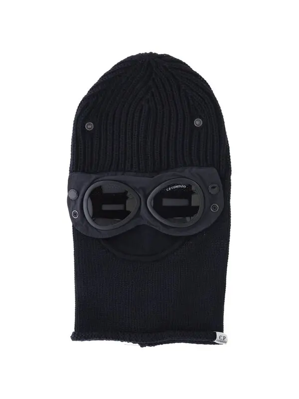 C.P. COMPANY Knitted Balaclava With Goggles - Blue