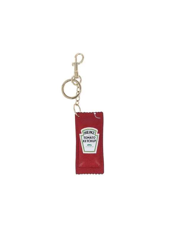 ANYA HINDMARCH Vivaci Goat Leather Keychain - Red