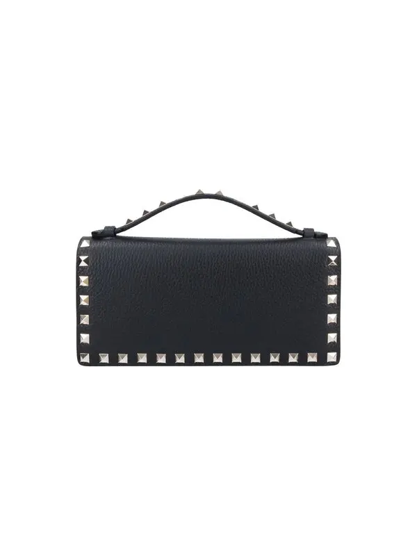 Valentino Garavani Calf Leather Card Wallet - Black