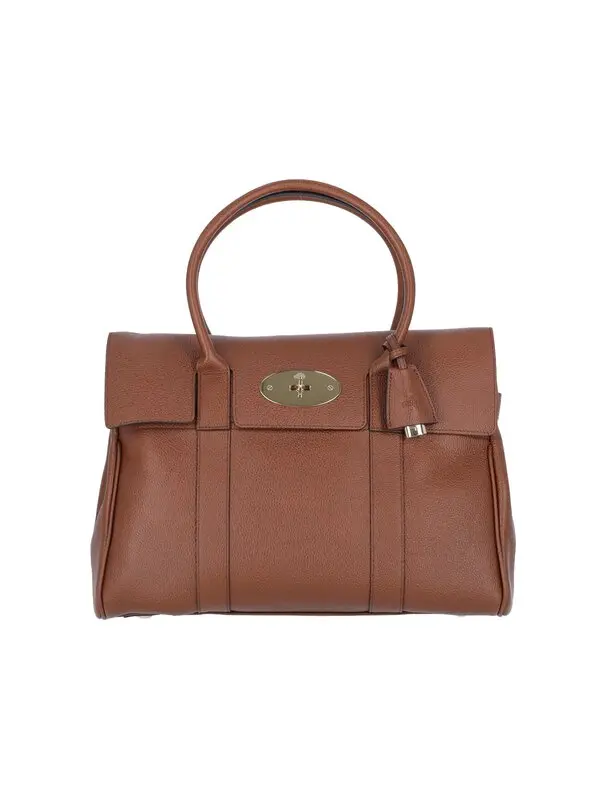 Mulberry Textured Leather Top Handle Satchel