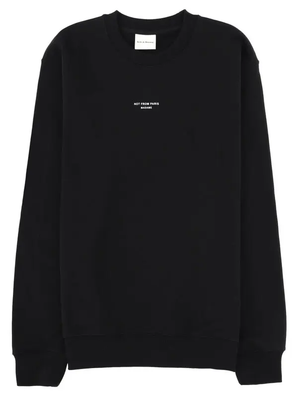 Drole De Monsieur 100% Cotton Sweatshirt - Black