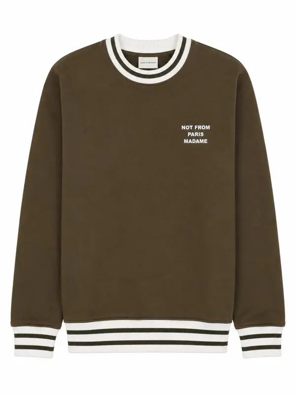 Drole De Monsieur 100% Cotton Sweatshirt - Brown