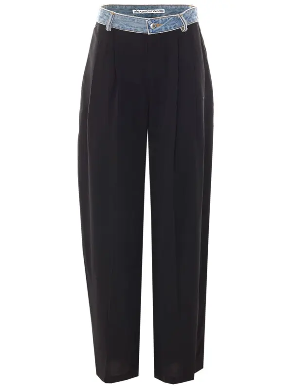 Alexander Wang Hybrid Wide-leg Trousers - Black
