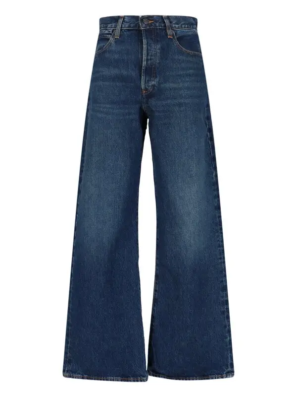 FRAME High-rise Straight Leg Jeans