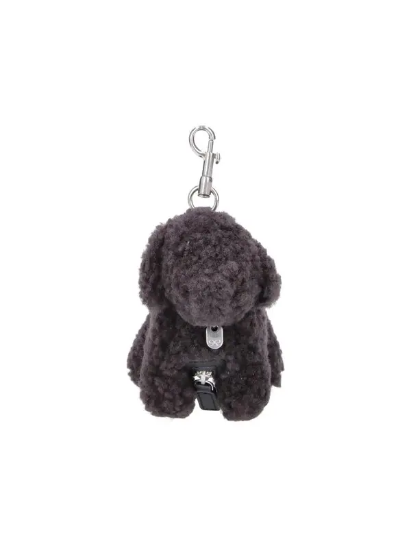 ANYA HINDMARCH Leather Keychain Charm - Brown