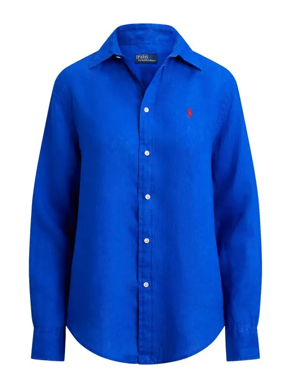 Ralph Lauren Effortless Linen Shirt For - Navy