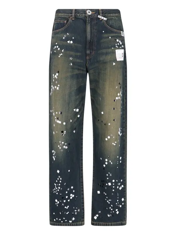 Mihara Yasuhiro Embellished Straight-leg Jeans