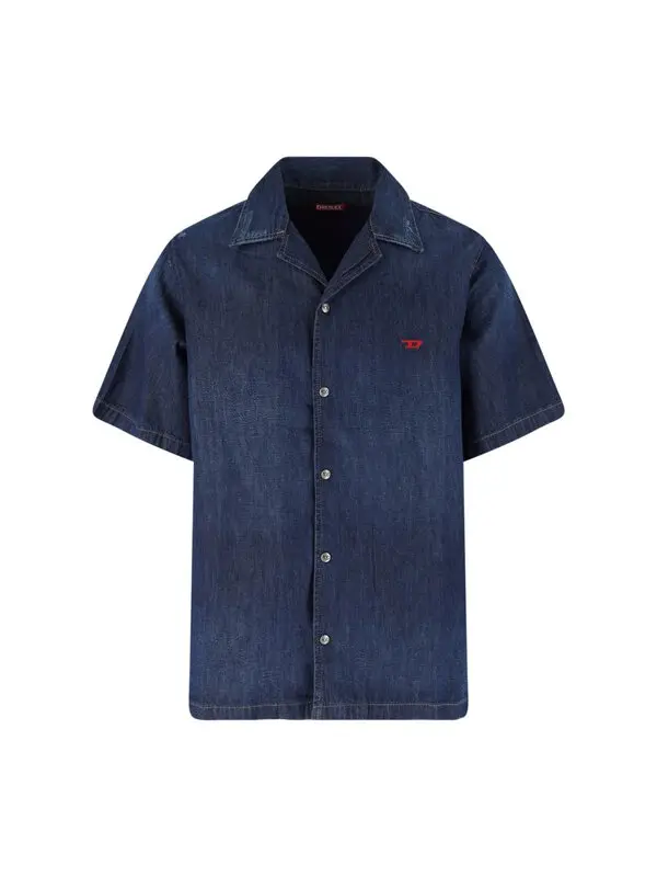 DIESEL® 100% Cotton Button-up Shirt For