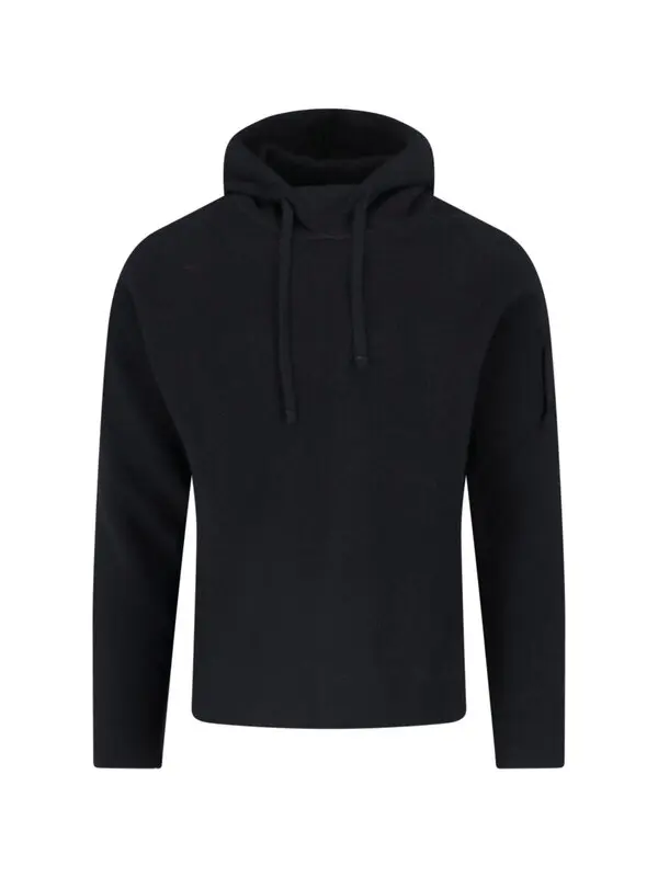 C.P. COMPANY Wool-blend Knit Sweater - Black