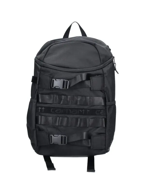 Carhartt Work In Progress Canvas Backpack With Buckle Straps - Black
