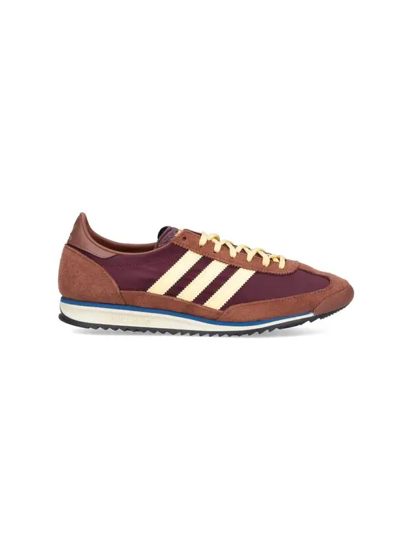 Adidas Leather And Textile Sneakers With Rubber Sole - Brown