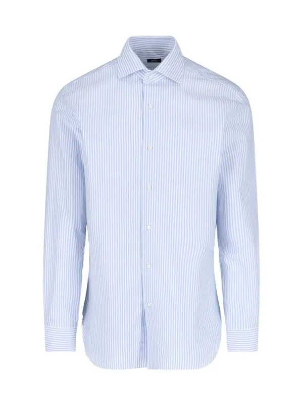 BARBA NAPOLI 100% Cotton Button-down Shirt