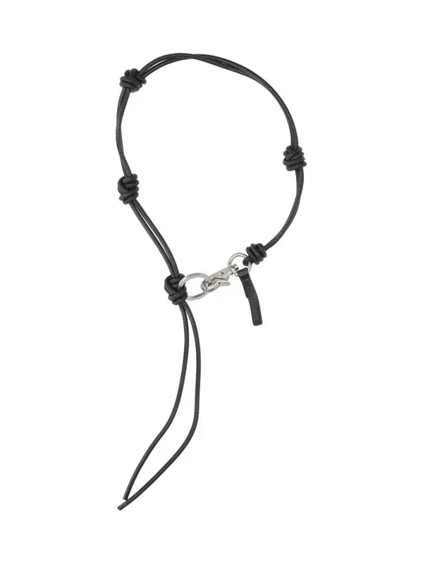 Our Legacy Mini Leather Keychain - Black