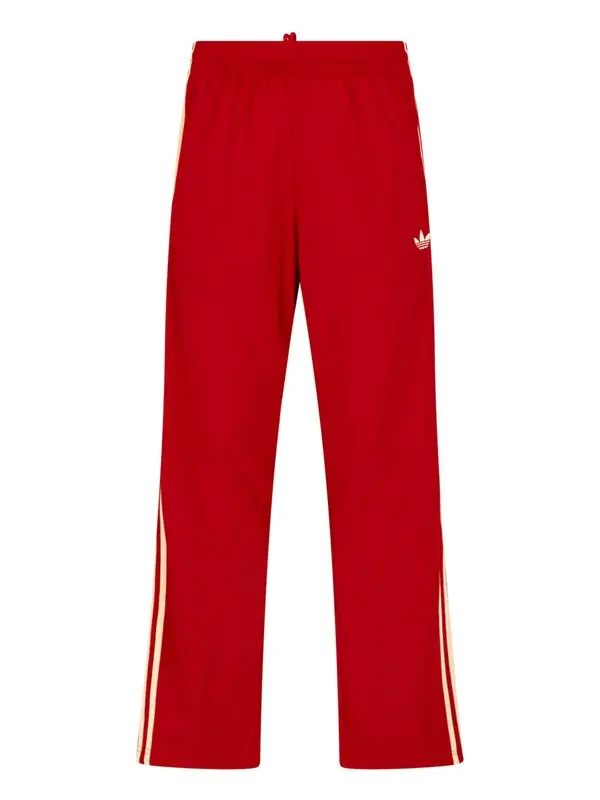 Adidas Track Pants With Side Stripes - Red