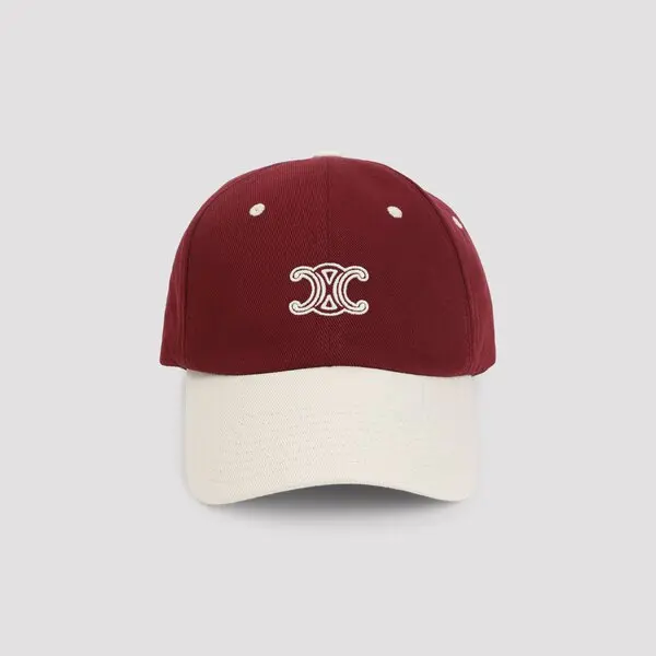 Celine Triomphe Cotton Cap - Red