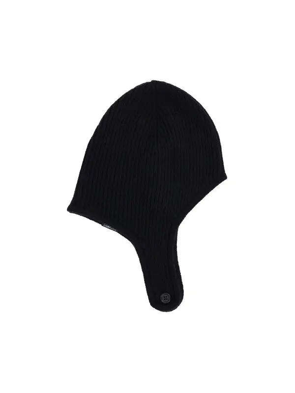 MAISON MARGIELA Ribbed Wool-blend Beanie - Black