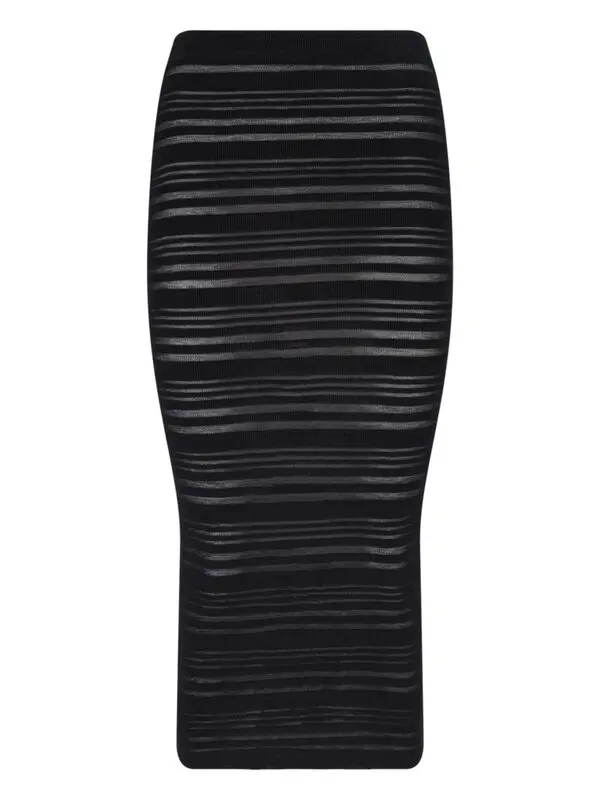 ANDREĀDAMO Viscose-blend Midi Skirt With Fluid Draping