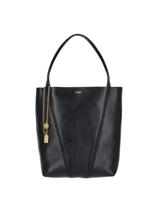 Chloé Leather Shoulder Bag - Black