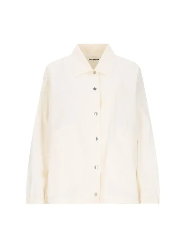 JIL SANDER Cotton Jacket - White
