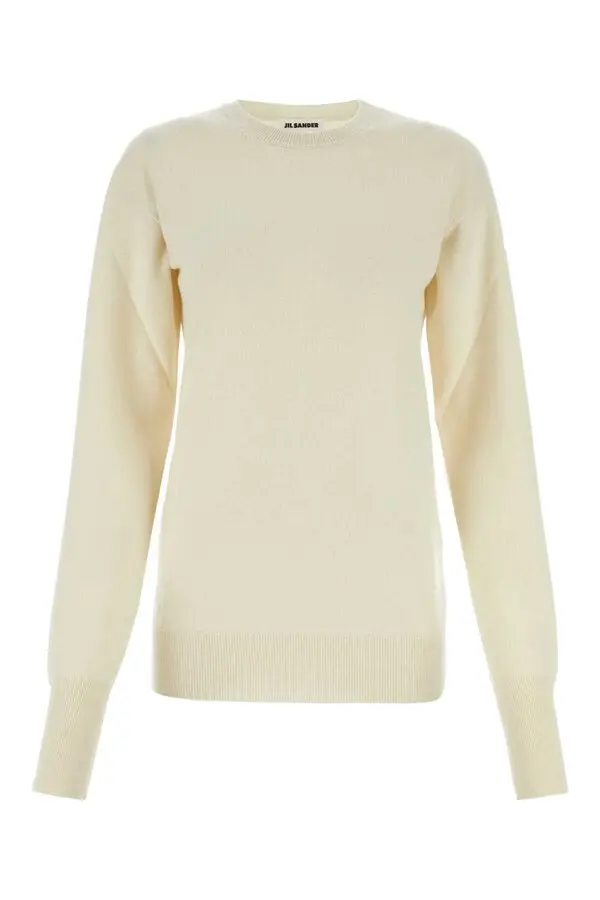 JIL SANDER Oversized Pullover Sweater - White