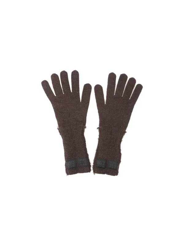 MAISON MARGIELA Knitted Wool-blend Gloves - Brown
