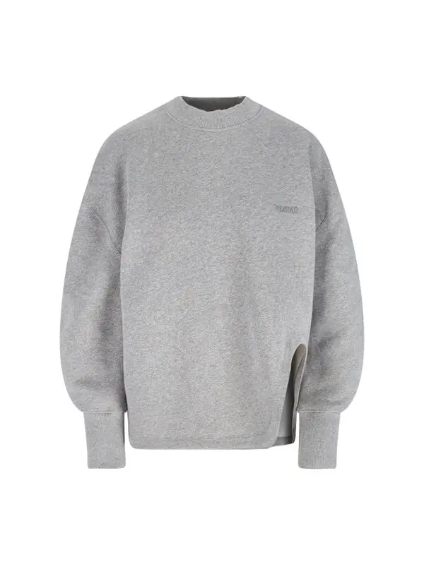 Attico Cotton Knit Sweater With Stretch Blend