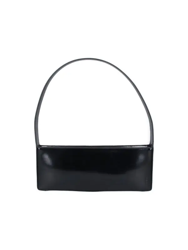JIL SANDER Leather Shoulder Bag - Black