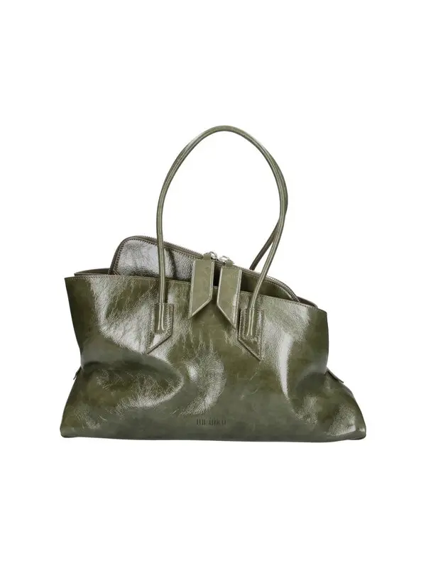 Attico Sleek Mini Shoulder Bag - Green